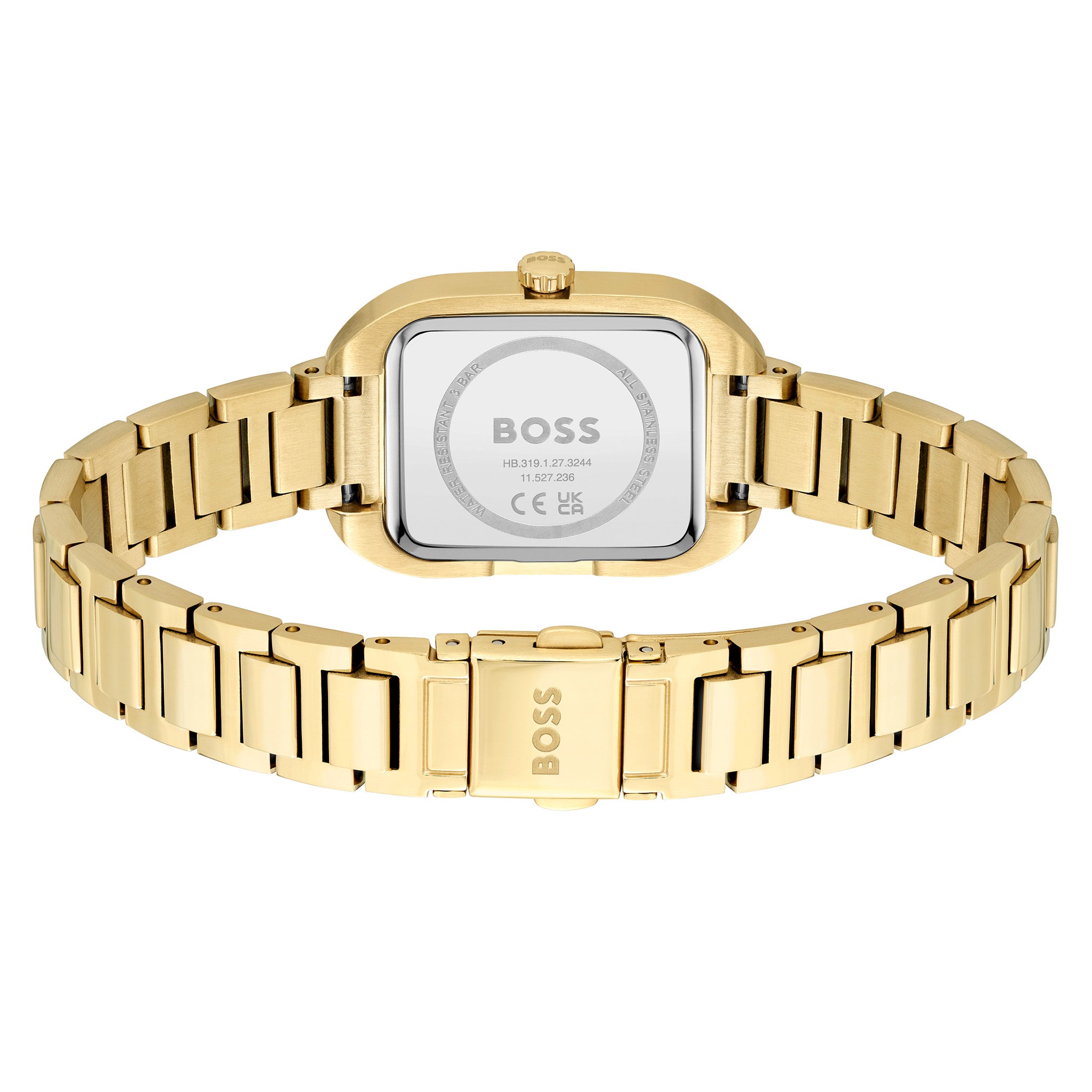 Hugo Boss Gold Steel Silver White Dial Slim Women's Watch - 1502684 ...