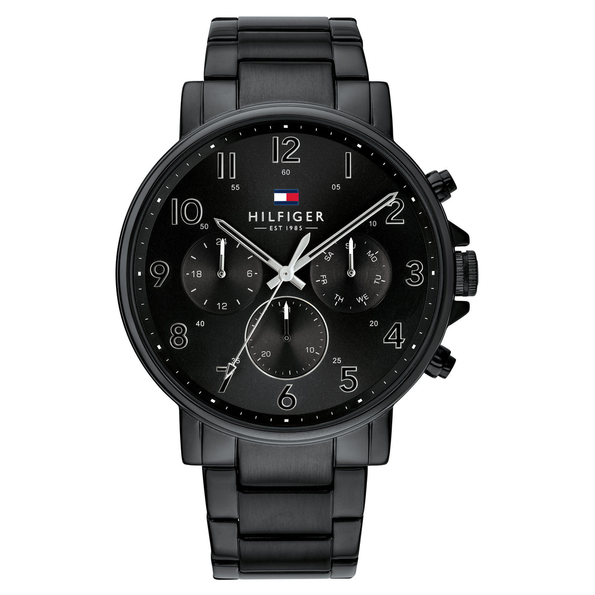 Tommy Hilfiger Multi-function Black Steel Men's Watch - 1710383