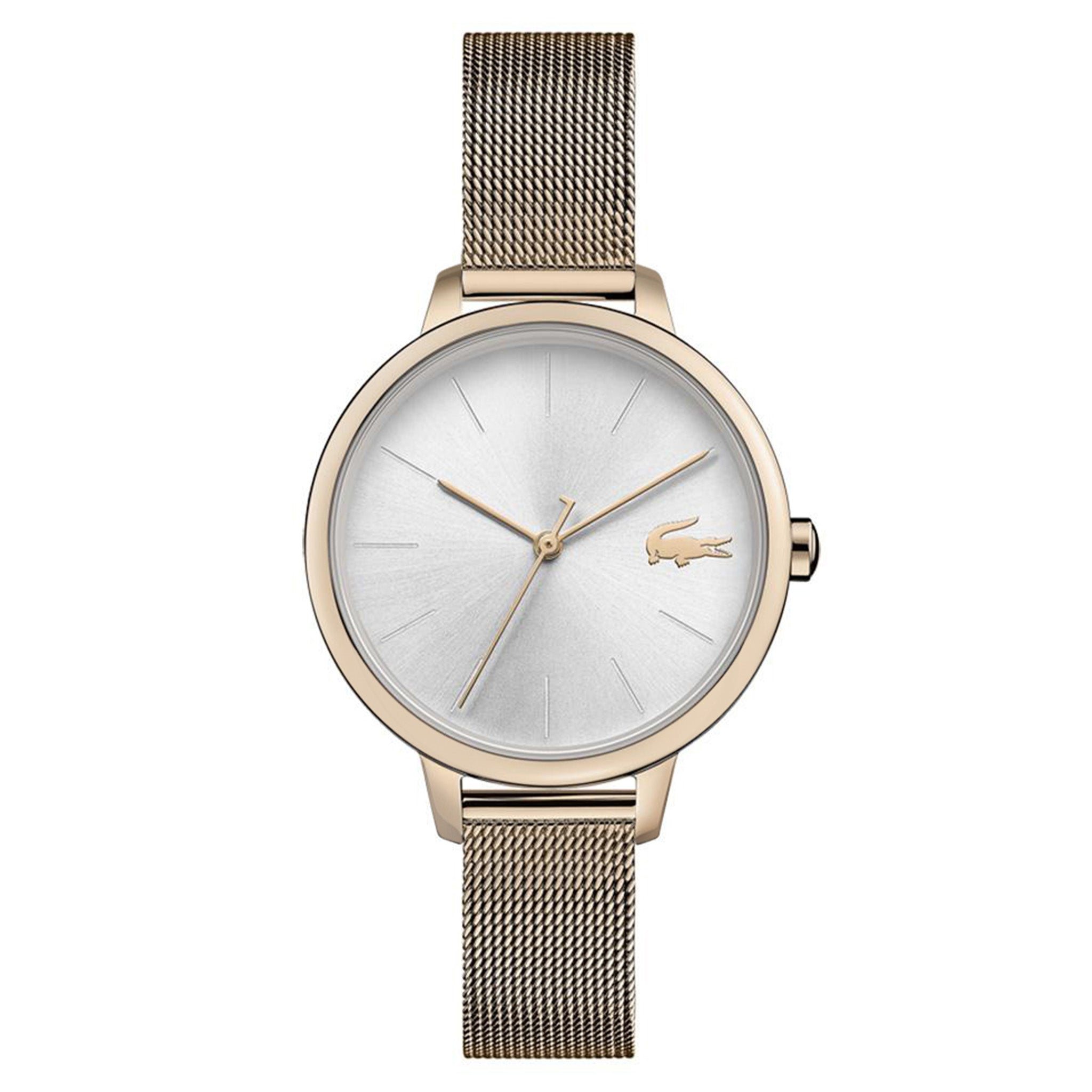 Lacoste Cannes Carnation Gold Mesh Ladies Watch - 2001103 – The Watch ...