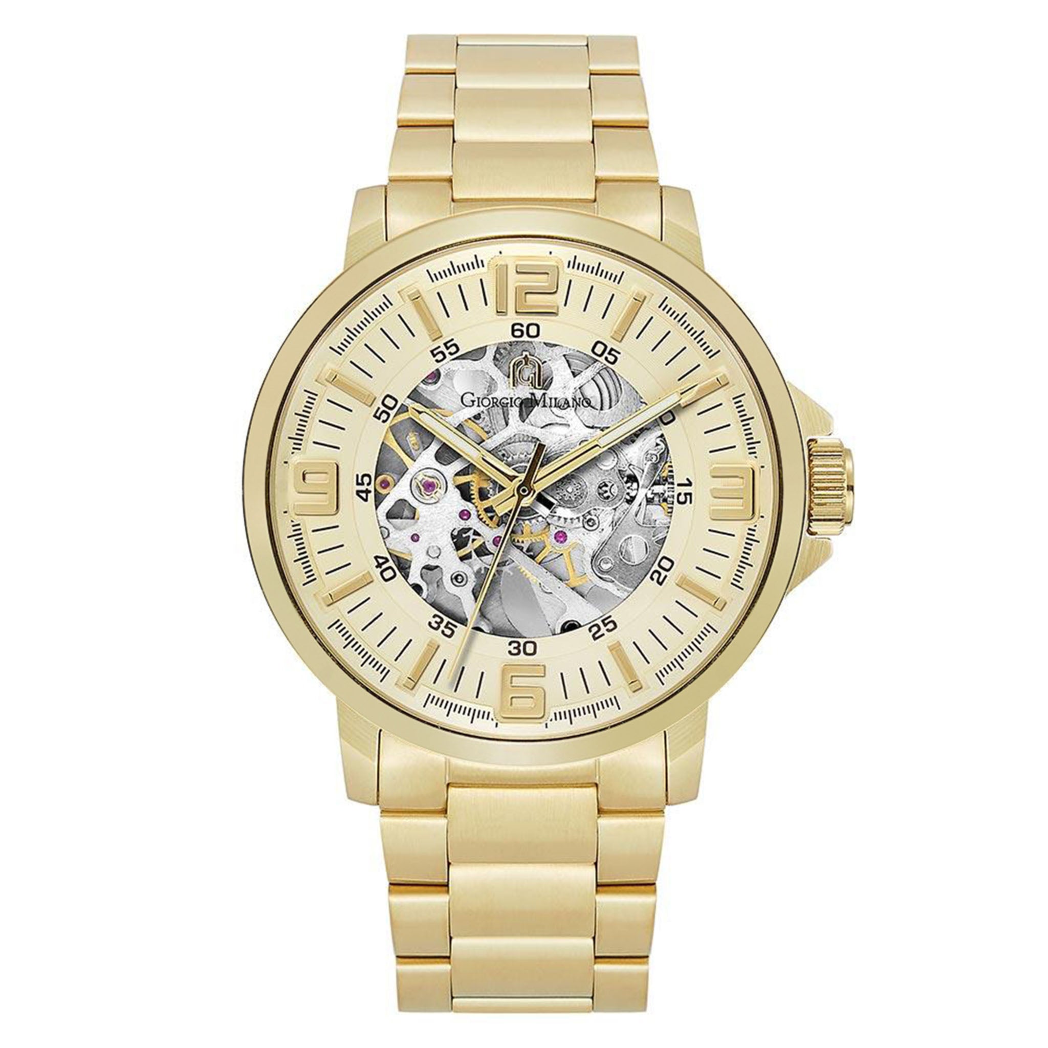 Giorgio Milano Gold Steel Automatic Men's Watch - 228SG5 – The Watch ...