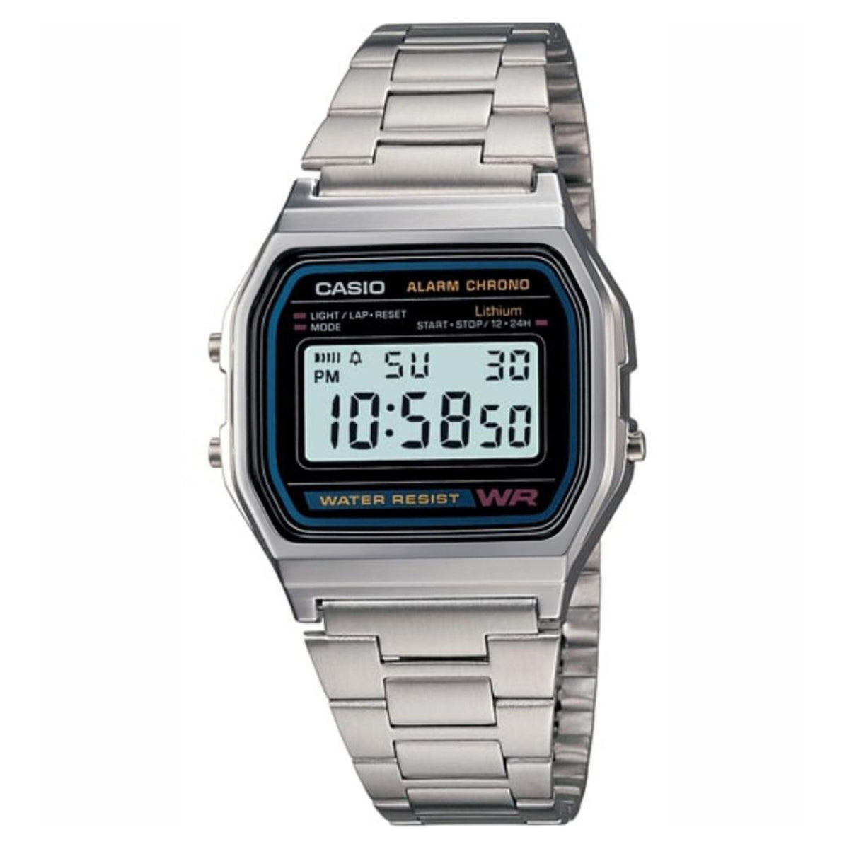 Casio Classic Stainless Steel Digital Unisex Watch - A158WA-1A